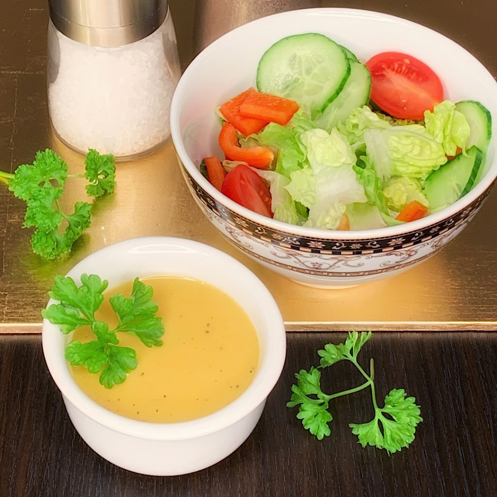 Agave syrup mustard dressing - nessivegan